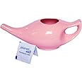 Amazon.com: HEALTHANDWEALTH Premium Handcrafted Ceramic Neti Pot with ...