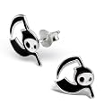 Amazon.com: 925 Sterling Silver Grim Reaper Ear Studs 13640 : Sports ...
