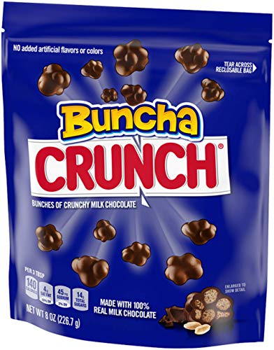 Buncha Crunch 100% Real Milk Chocolate Candy Treat, Perfect Valentine's ...