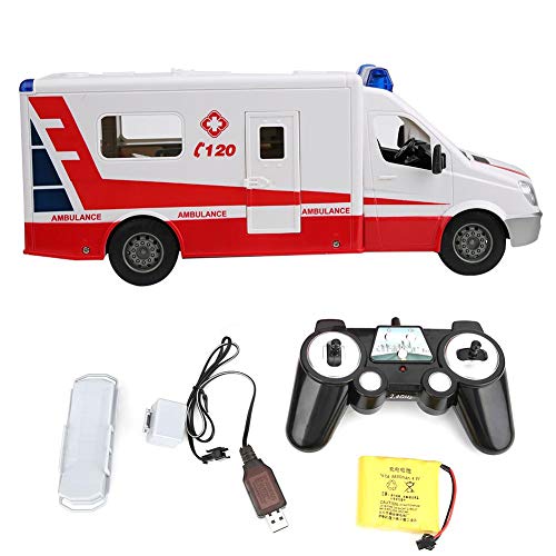 Ambulance Toy, Rescue Ambulance Friction Powered Rechargeable 1:18 ...