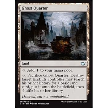 Amazon.com: Magic: the Gathering - Ghost Quarter (285/342) - Commander ...