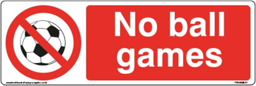 No Ball Games Signs – Standard, 3mm Aluminium Composite, 450mm x 150mm ...