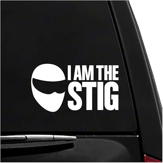 Amazon.com: I Am The Stig - Top Gear - Vinyl Vehicle Sticker: Arts ...