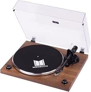 Amazon.com: Monolith Turntable with Audio-Technica AT-VM95E Cartridge ...