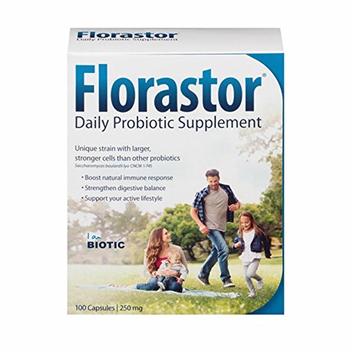 Florastor Daily Probiotic Supplement, 250mg, Capsules 100 ea in ...