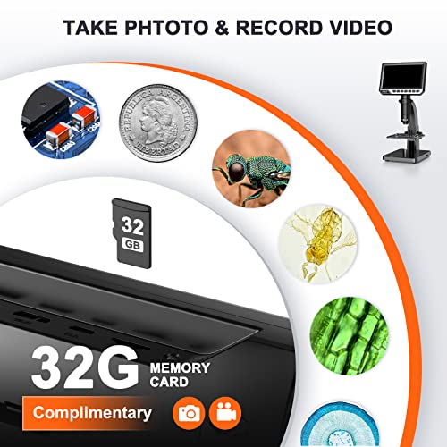 LCD Digital Microscope - 2000X Biological Microscope with Digital ...