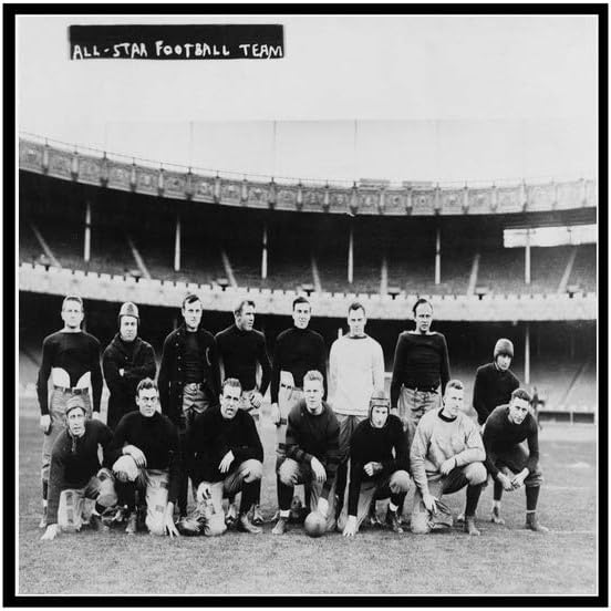 Amazon.com: All Star Football Team Photograph (12x9 5/8 Framed Gallery ...