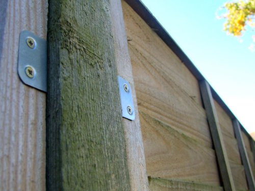 One Slot Fencing - (Set of 6) Fence Panel Straps - Fix Timber Fence ...