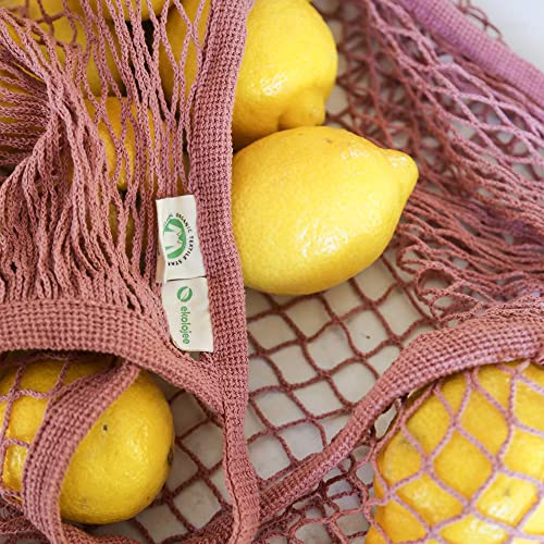 EKOLOJEE Reusable Produce Net Bags Grocery Washable, Mesh Bags For ...