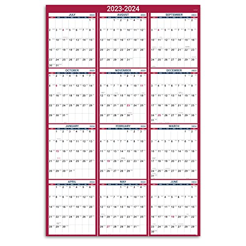 2023-2024 Yearly Wall Calendar - Yearly Wall Calendar 2023-2024, 2023 ...