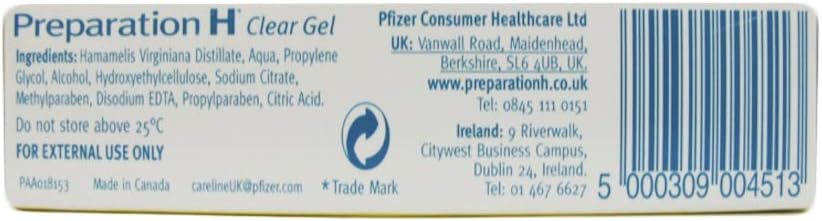 Preparation H Clear Gel, 25g - BigaMart