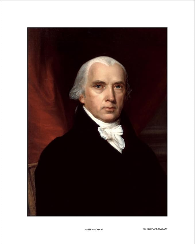 Amazon.com: James Madison Official President Portrait Print, 16x20 ...