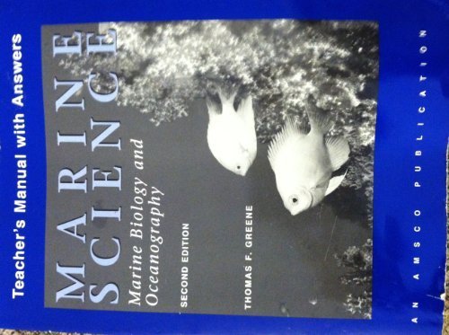 Marine Science, Marine Biology and Oceanography 'Teacher's Manual ...