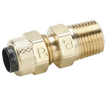 Tompkins 268P-04-04 Poly Flow Fitting, Tube to Male Pipe, 1/4" x 1/4-18 ...