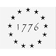 Amazon.com: 1776 13 Stars Betsy Ross Stencil Template - Reusable 4th of ...