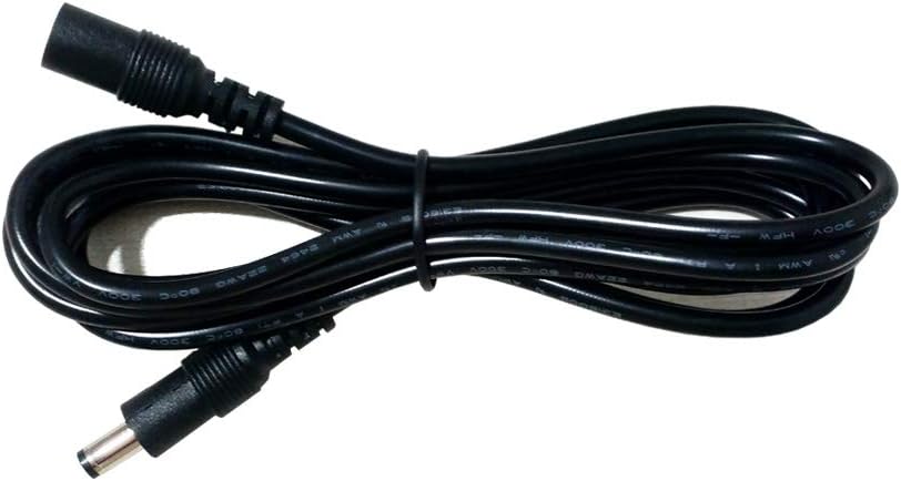 Sanhuii 2m/6.6ft DC Plug Extension Cable, 2.5mm x 5.5mm DC Power Male ...