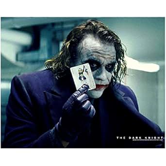 Batman: The Dark Knight Heath Ledger is The Joker Holding Up His Card 8 ...