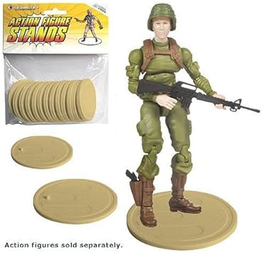 Amazon.com: Entertainment Earth Action Figure Stands 25-Pack - Tan ...