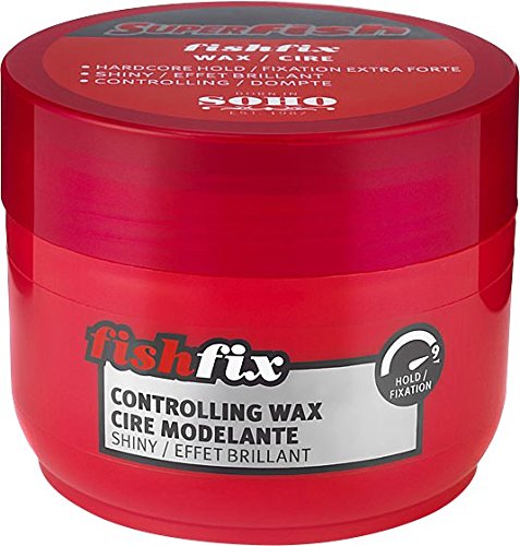 FISH Superfish Fishfix Controlling Wax 100ml Mens & Boys Hair Styling ...
