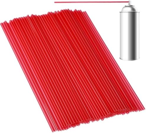سعر 100 Pcs Spray Can Straws 4.7 inch Spray Can Replacement Straws Red ...