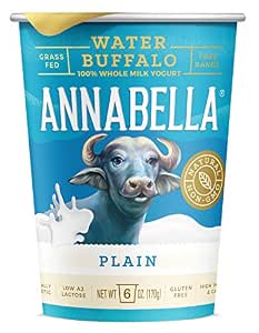 A2 Water Buffalo Yogurt (Plain) 6oz Cup - 12 Cups - A2/A2 Water Buffalo ...