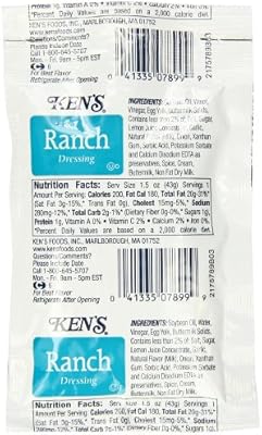 Ken S Ranch Dressing Nutritional Information | Besto Blog