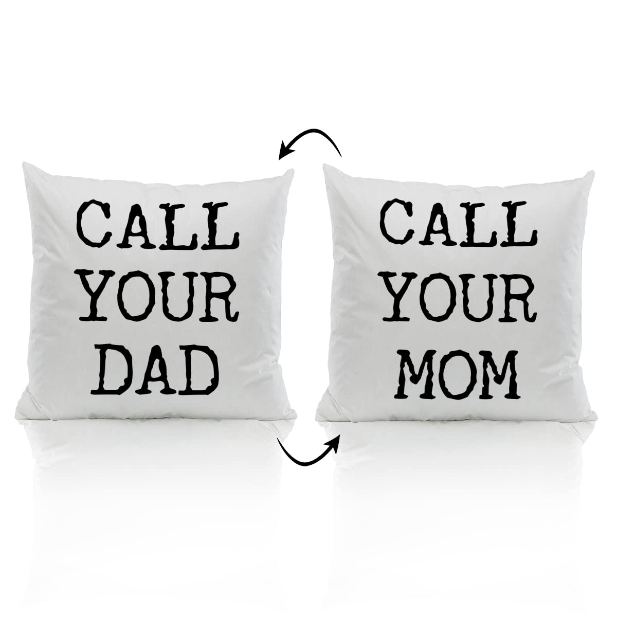 ZJSYXXU Funny Call Your Mom Call Your Dad 18''x18'' Reversible Throw ...