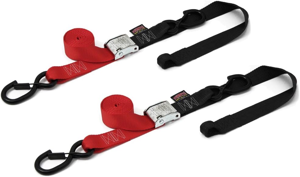 POWERTYE 29621-S Red/Black 1-1/2" x 6' Soft-Tye Secure Latch Tie-Down ...