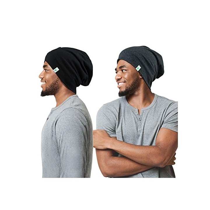 Winitas Satin Lined Sleep Cap for Men with Curly Hair Dreadlocks ...