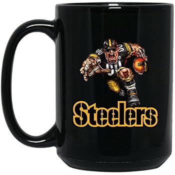 Amazon.com: Pittsburgh Steelers 14 Ounce Sculpted Logo Relief Coffee ...