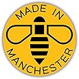 Made In Manchester Bee Car Bumper Sticker Decal 12 x 12 cm: Amazon.co ...