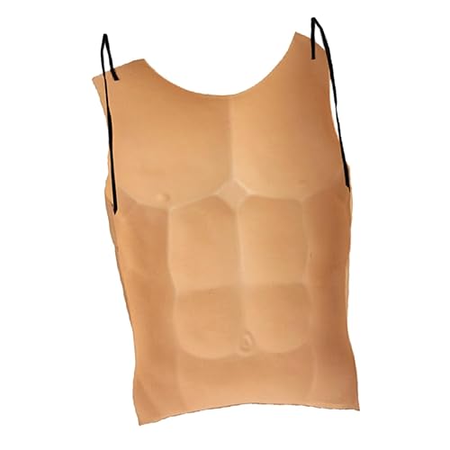 NOLITOY Fake Abs Fake Chest Abdominal Muscles Costume Fake Muscle Shirt ...