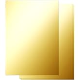 Amazon.com : Cardstock Paper for Card Making, Metallic Gold (8.5 x 11 ...