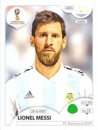Amazon.com: 2018 Panini World Cup Stickers Russia #288 Lionel Messi ...