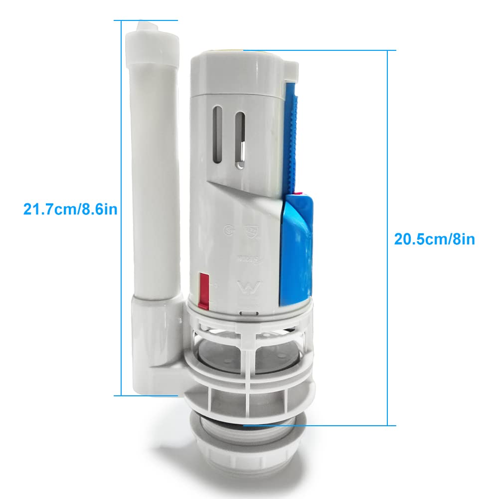 Toilet Flush Valves 2-Inch Dual Flush Valve Replacement Kit For 2-Piece ...
