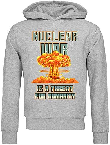 Nuclear War is a Threat for Humanity Explosion Unisex Hoodie: Amazon.co ...