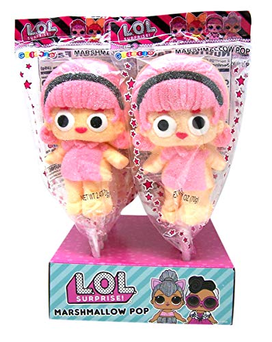 LOL Doll Suprise Character Candy Marshmallow Pops, 2.47 Ounce, Pack of ...