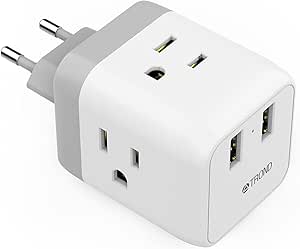 TROND European Travel Plug Adapter: International Plug Adapter for ...
