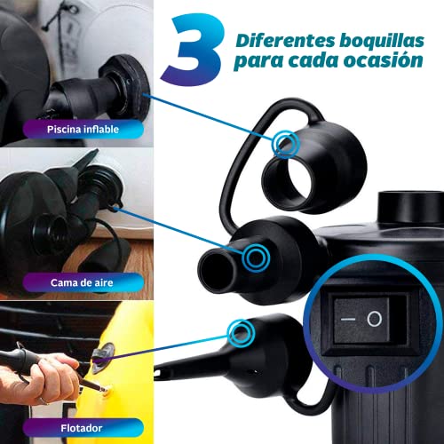 Inflador Eléctrico 240V AC / 12V DC - Hinchador Electrico con 3 ...
