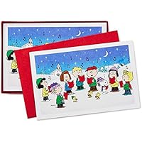 Amazon.com : Hallmark Peanuts Gang Boxed Christmas Cards 40 Count ...