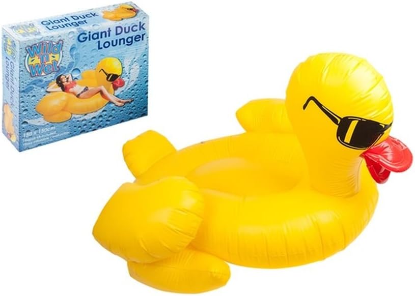 Yellow Duck Giant Inflatable Water Float Raft Summer Swim Pool Beach ...