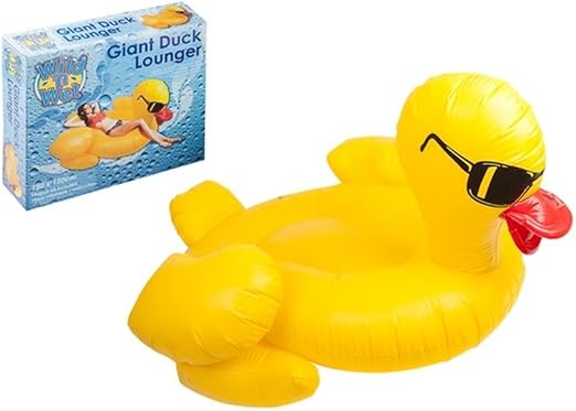 Yellow Duck Giant Inflatable Water Float Raft Summer Swim Pool Beach ...