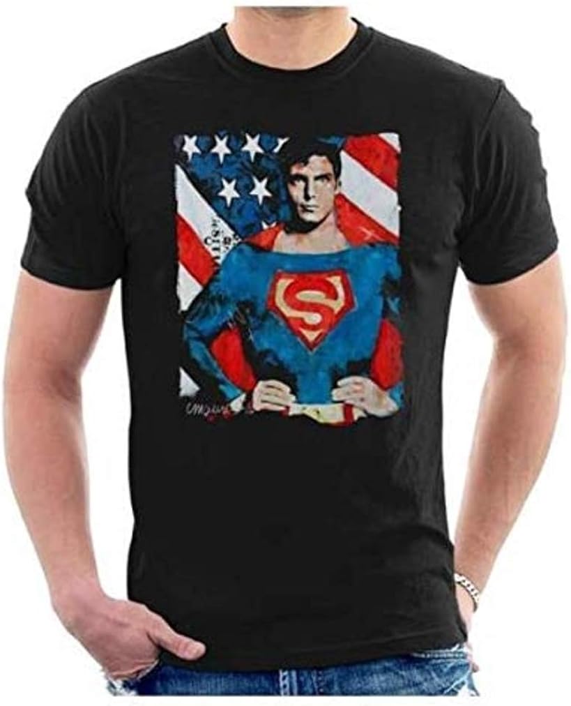 VINTRO Superman Christopher Reeve Men's T-Shirt Original Portrait by ...