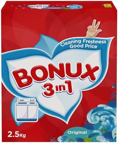 Bonux Semi Automatic Laundry Powder Detergent, 2.5kg price in Saudi ...