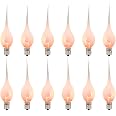 Silicone Dipped Flicker Flame Christmas Candle Light Bulbs, 1W ...
