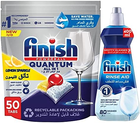 Finish Powerball Quantum All in 1 for Deep Clean & Sparkling Shine ...
