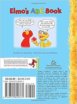Amazon.com: Elmo's ABC Book (Sesame Street) (Big Bird's Favorites Board ...