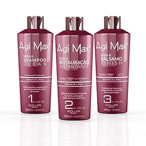 Amazon.com : Agi Max Brazilian Keratin Hair Treatment Kit (3 Bottles ...