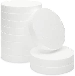 Amazon.com: 12 Pack Foam Circles for Crafts, Round Discs for DIY ...