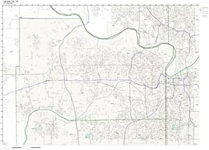 Amazon.com: ZIP Code Wall Map of Kansas City, KS ZIP Code Map Laminated ...